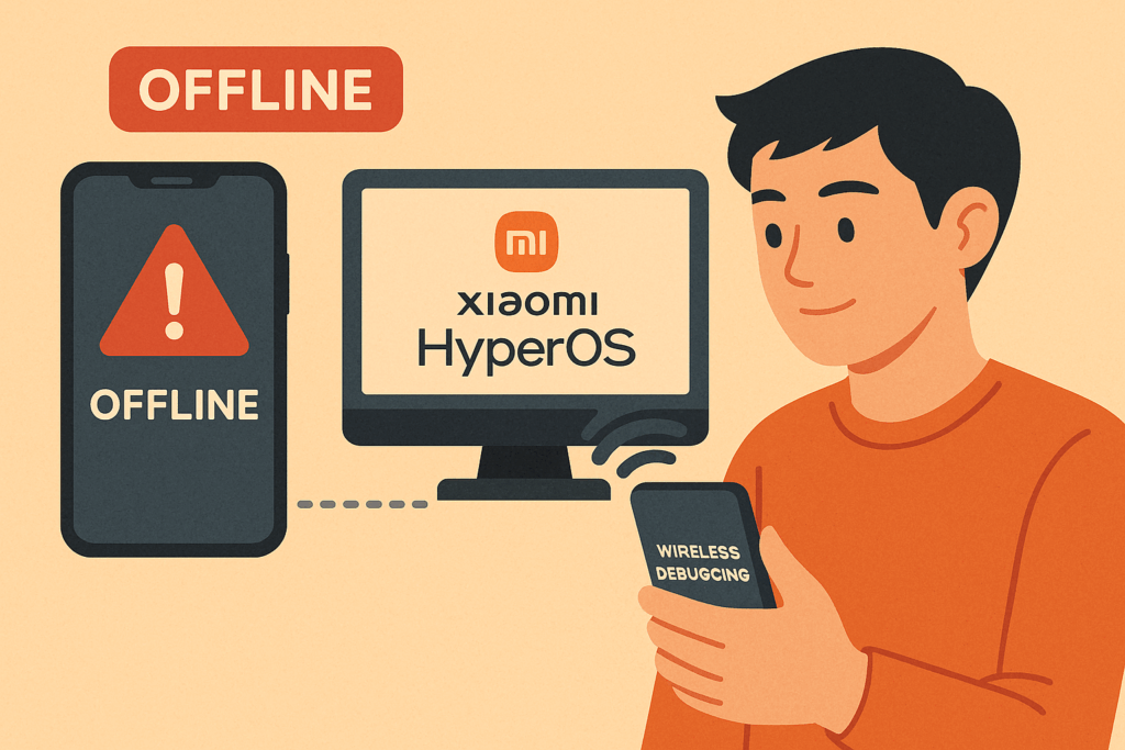 Xiaomiデバイス（Hyper OS）でadb devicesがofflineになる場合の対処 - とりあえずワイヤレスデバッグ - gBiz